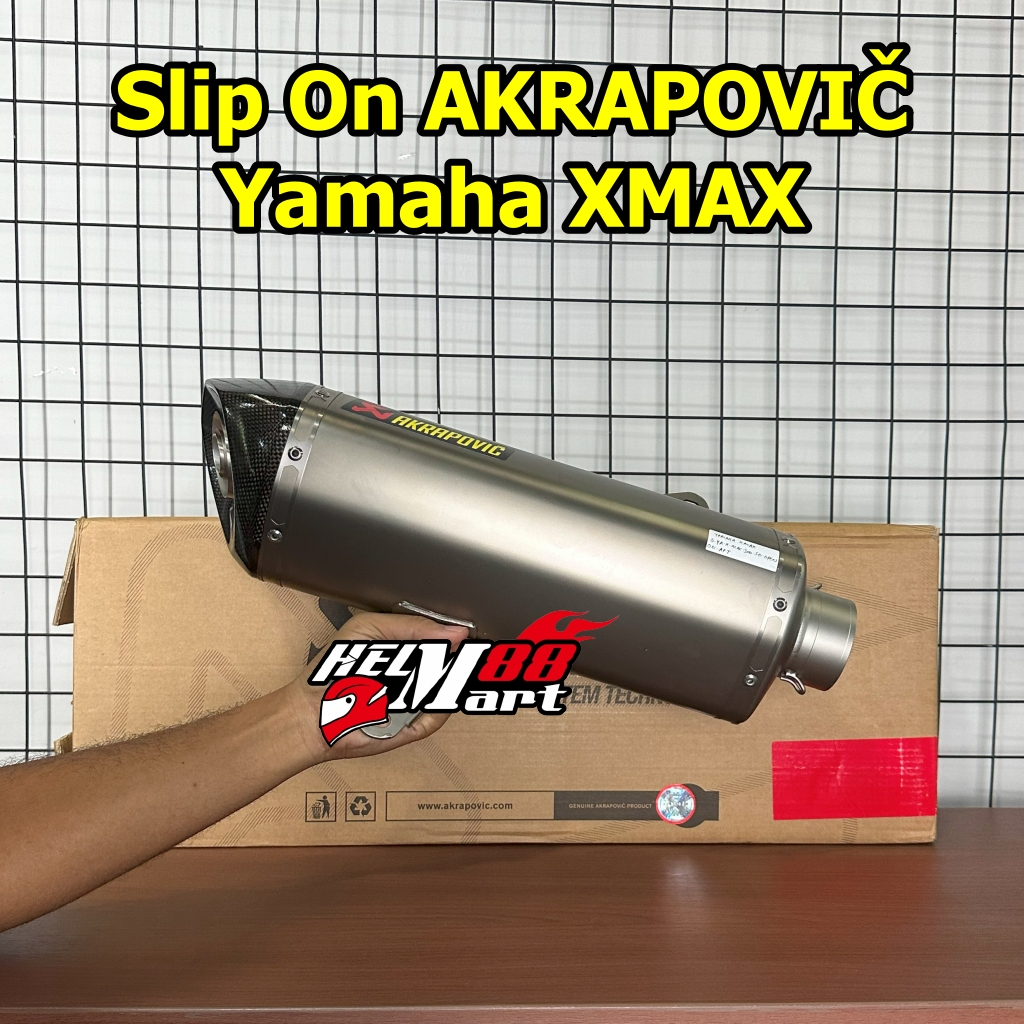 AKRAPOVIC XMAX Slip On Exhaust Yamaha XMAX 250 300 Original SLOVENIA ...