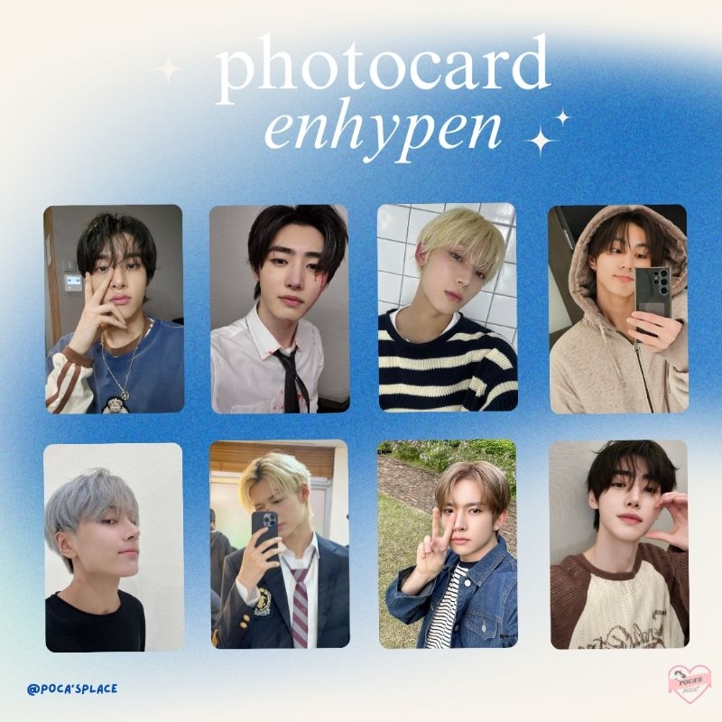 Photocard KPOP ENHYPEN SELCA HEESEUNG NIKI JAY SUNOO SUNGHOON JUNGWON JAKE | Shopee Malaysia