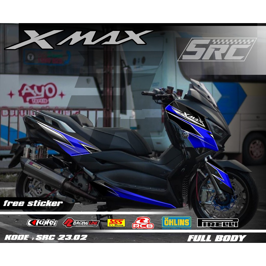 Full body XMAX Graphic Sticker Decal XMAX Racing Graphic Decal Sticker ...