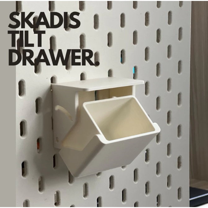 Tilt Drawer Storage Box Ikea Skadis Pegboard | Shopee Malaysia
