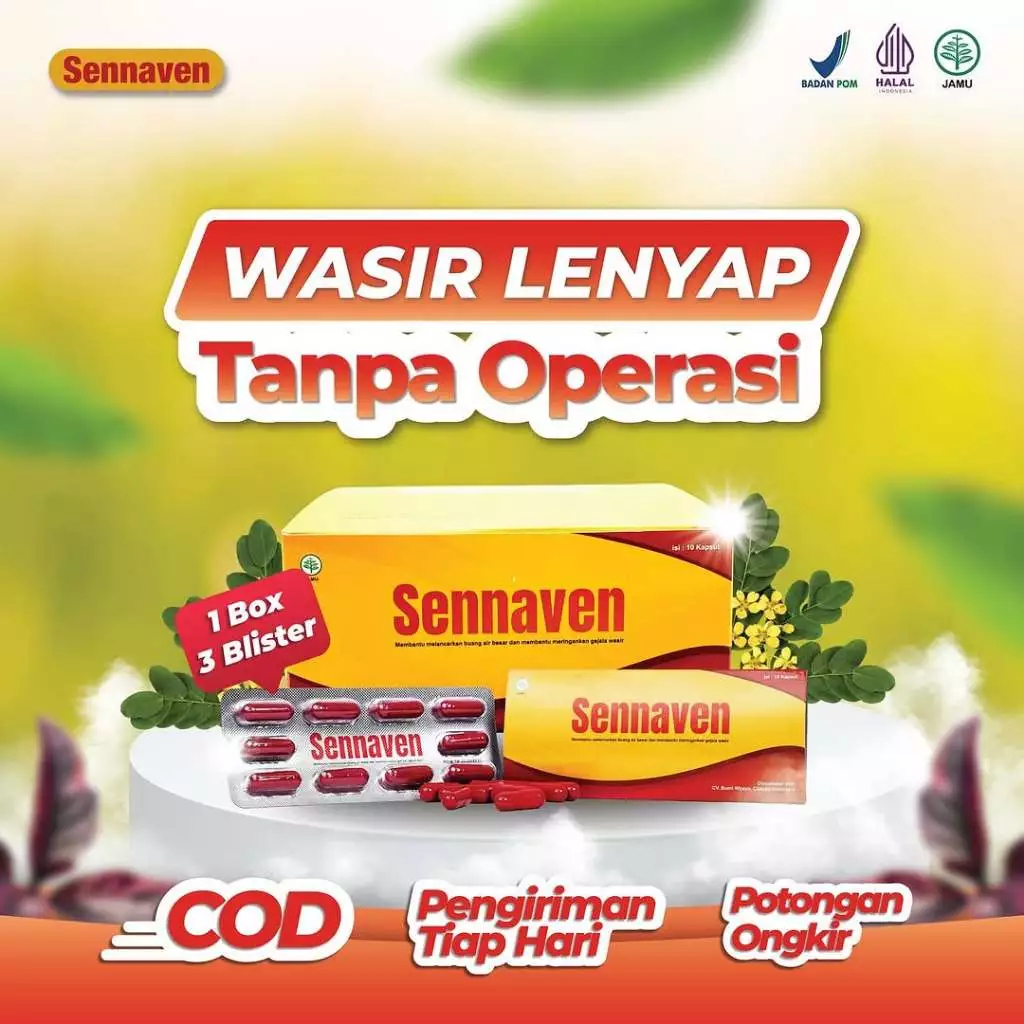 Sennaven Sevenaven - Hemorrhoid Medicine Capsules - Hemorrhoids ...