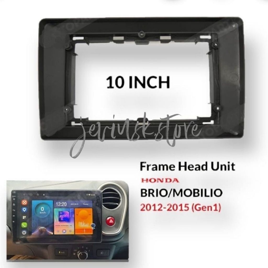 Honda Brio / Mobilio 10" Inch Double Din Android Head Unit Frame 2012 ...