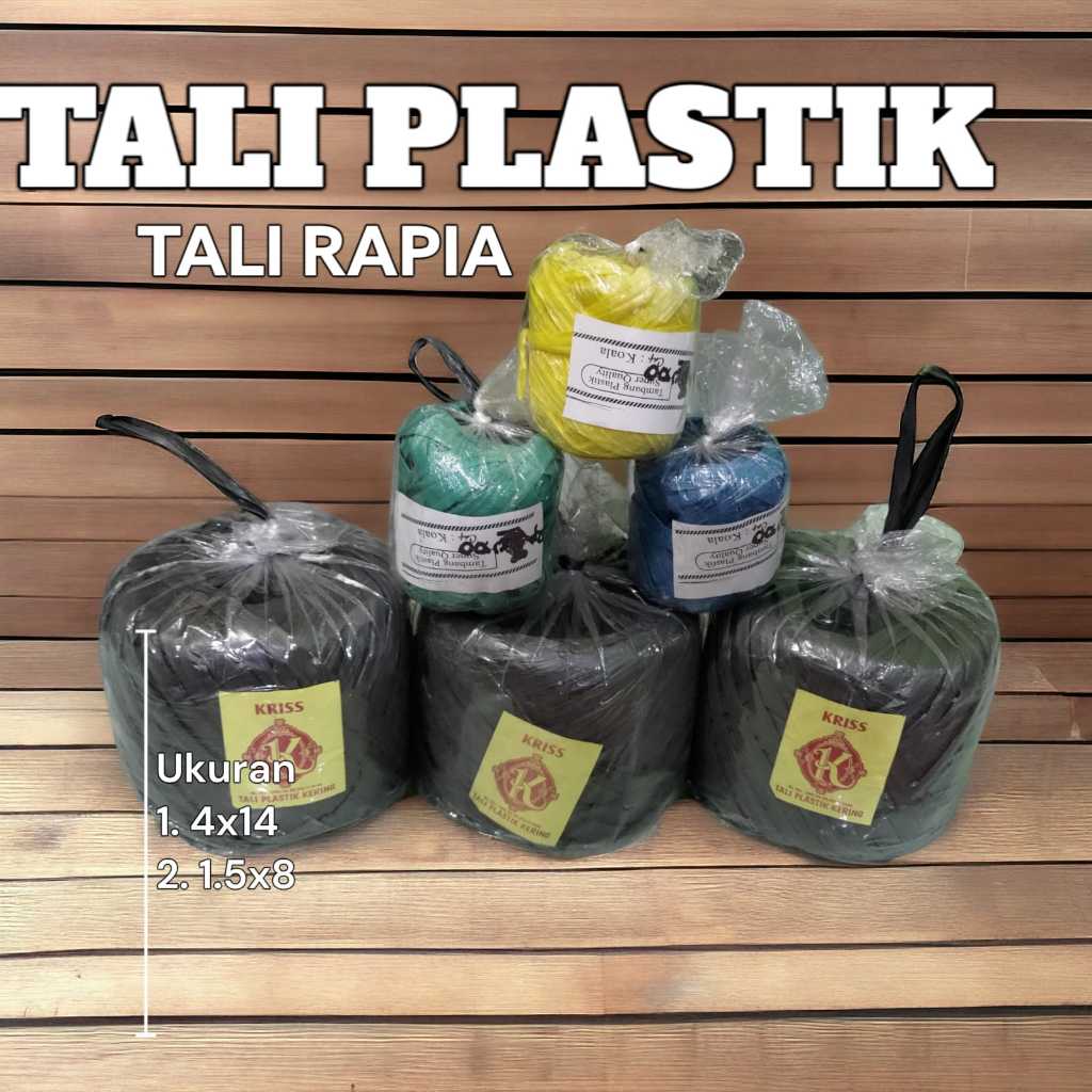 Kriss Stamped Raffia Rope 800gr Economical Raffia Plastic Rope Rolled ...