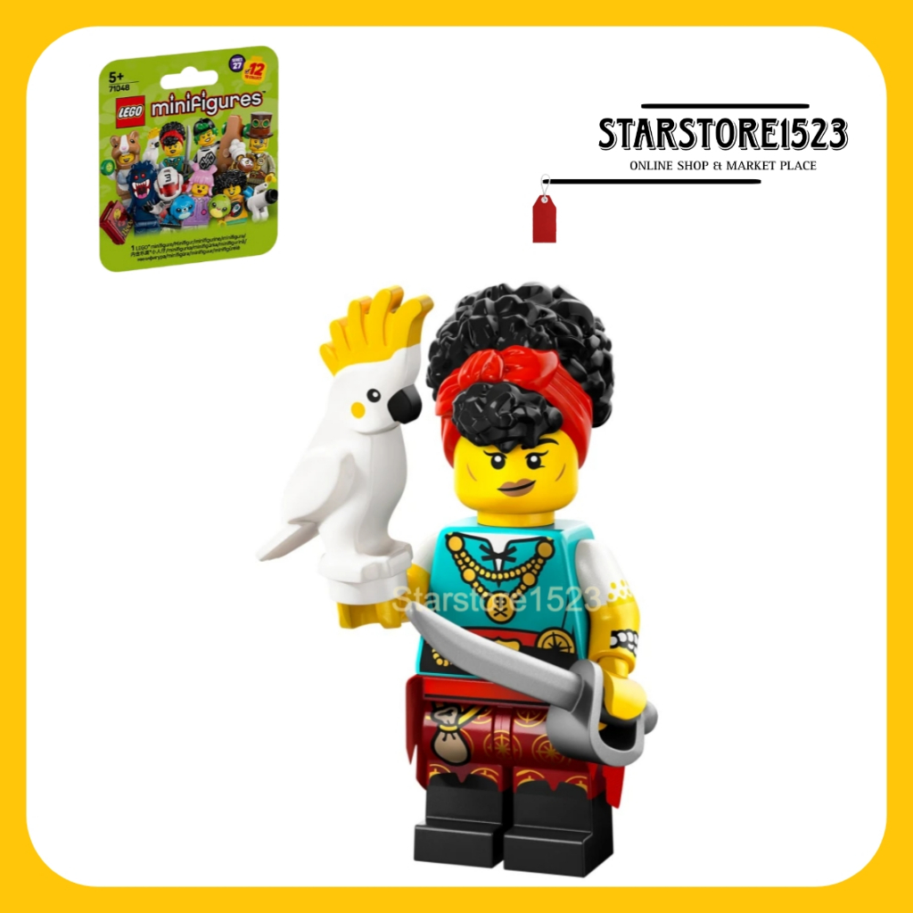 Lego Minifigure 71048 Series 27 - NO.10 Pirate Quartermaster | Shopee ...