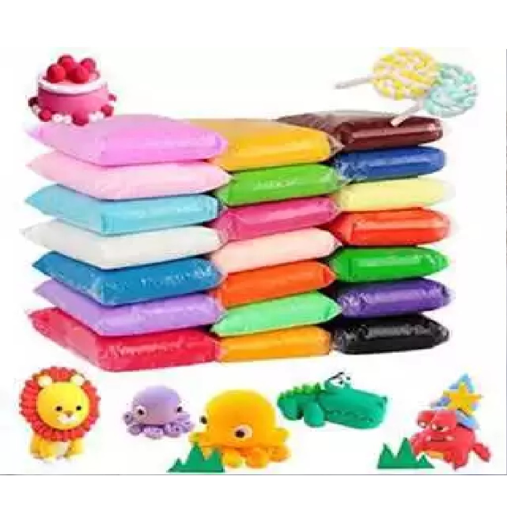 LILIN Viral toys Magic Clay Polymer Clay Import 12 Colors Plasticine Wax Children's Educational ...