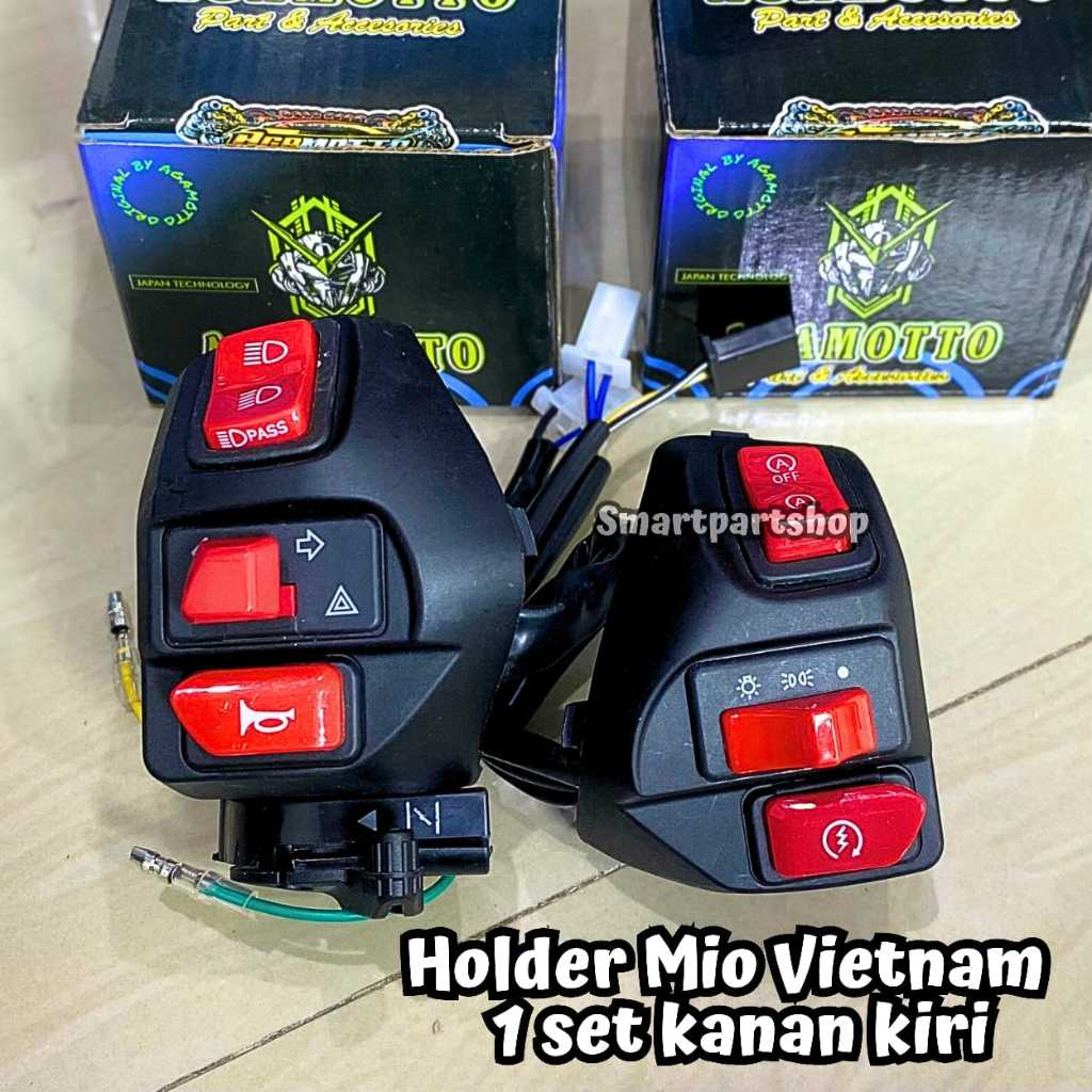 Switch Holder Set Mio Left Right Vietnam Complete Engine Plus Hazard ...