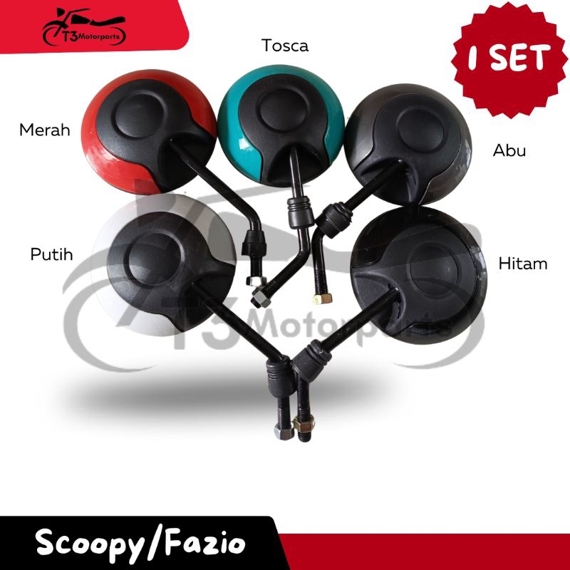 Genio Fazzio Fino Scoopy Motorcycle Round Mirror | Shopee Malaysia