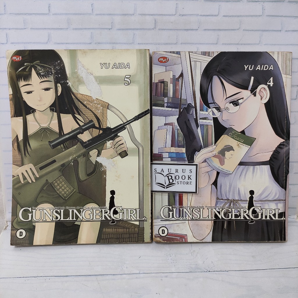 (ORIGINAL) Gunslinger Girl Comic Volume 4 & 5 - Yu Aida (Cabutan ...