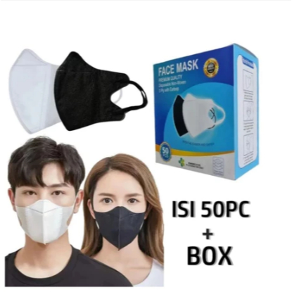 Contains 50 pcs Duck Bill 3 Ply Medical Masks Contains 50 Face Masks ...