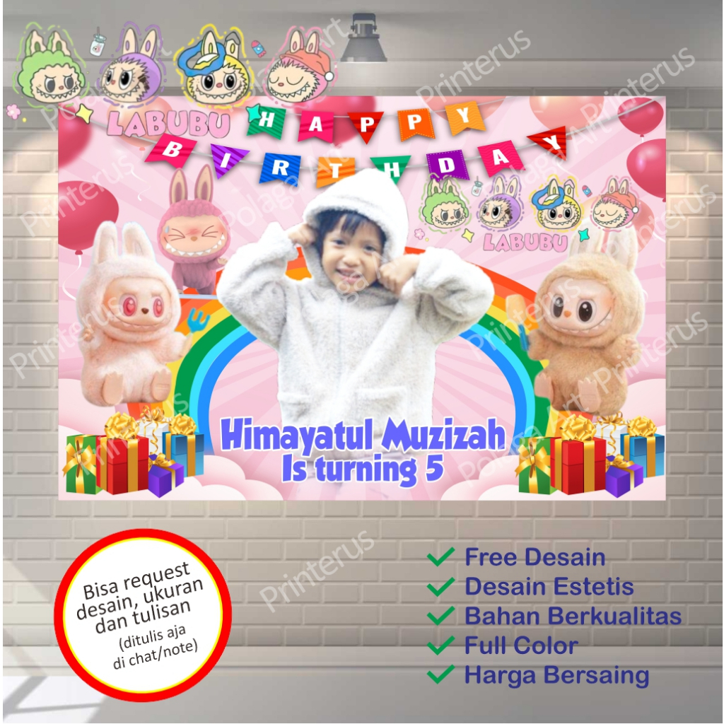 | Labubu Birthday Banner | Shopee Malaysia