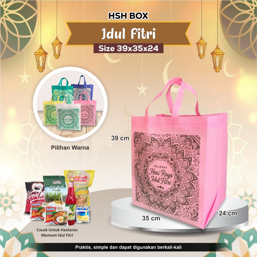 Eid Al-Fitr Goodie Bag Parcel Bag Eid Goodie Bag Eid Grocery Parcel Bag ...