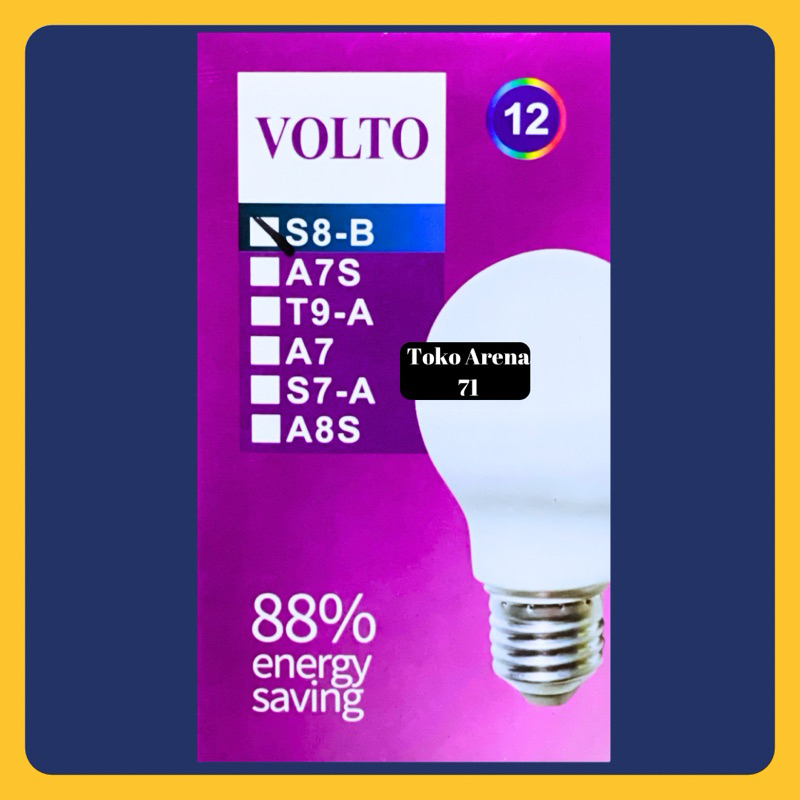 PUTIH CAHAYA Bolham LED VOLTO LIGHT WHITE AND YELLOW LIGHT 5 WATT - 30 ...