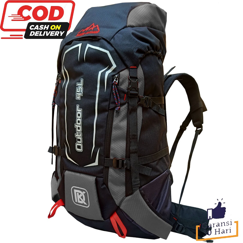 Daiker Tas Ransel Carrier 45liter Outdoor Gray Hiking Camping - Tas Gunung -Unisex Adventure ...