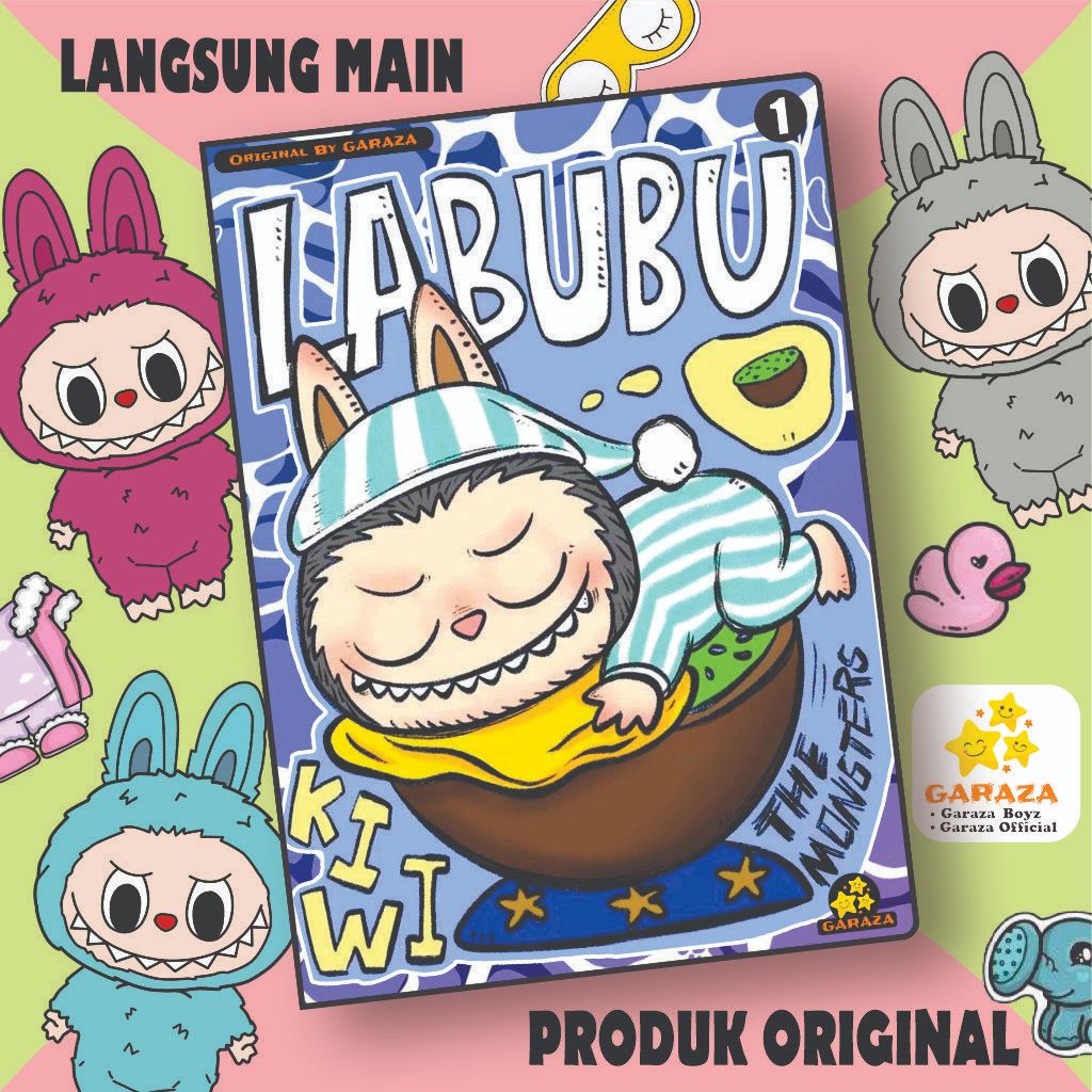 Paperdoll V.1 LABUBU THE MONSTERS FULL LAMINATED EDUCATIONAL BOOK ...