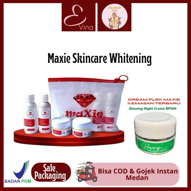 Evina Skincare Medan - Maxie Glow Skincare Face Package Original Ready ...