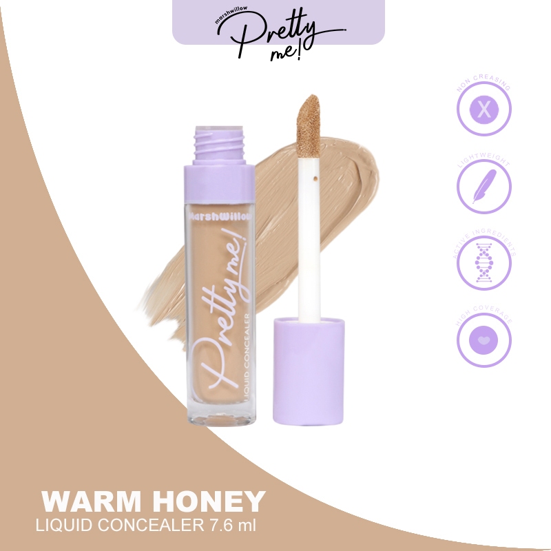 Marshwillow Pretty Me Liquid Concealer With NIacinamide Extract - Warm Honey | Shopee Malaysia