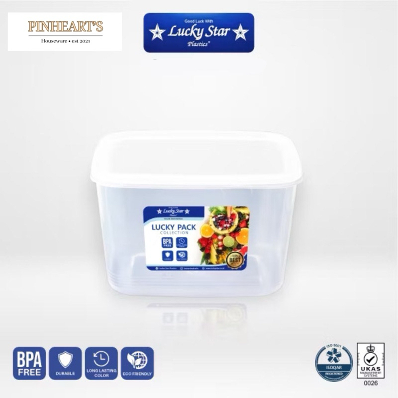 Lucky STAR Plastic Jar/Plastic FOOD CONTAINER/Multipurpose Storage Box ...