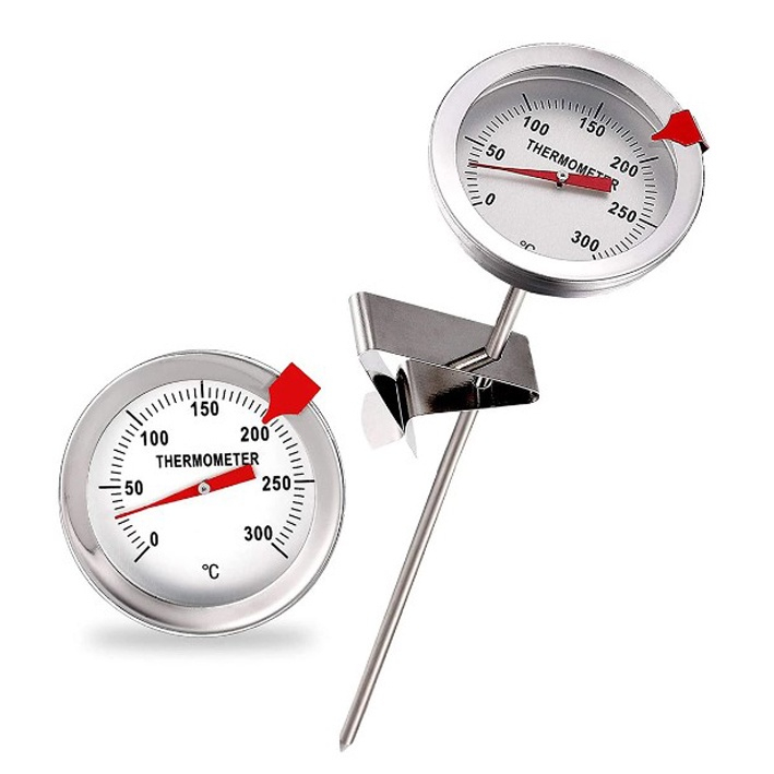 Food Grade Stainless Cooking Oil Thermometer Measuring Heat Temperature ...