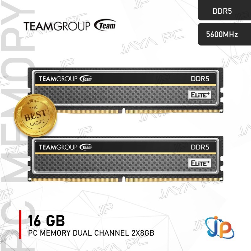 Memory Ram Team Elite Plus DDR5 PC44800 5600Mhz 16GB 2x8GB | Shopee ...