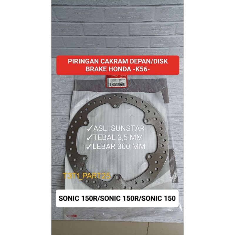 Front Disc Plate (K56) Front Disc Honda Sonic 150 R/Sonic 150 (Original ...