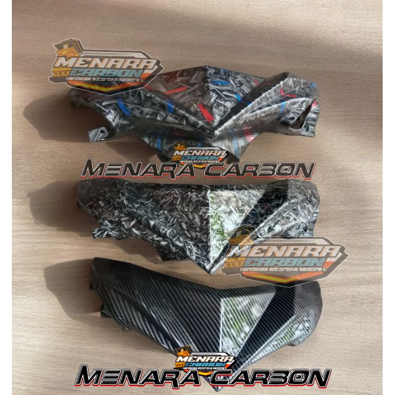 Yamaha MIO M3 / MIO Z 125 WTP CARBON GLOSSY FRONT BATOK COVER | Shopee ...