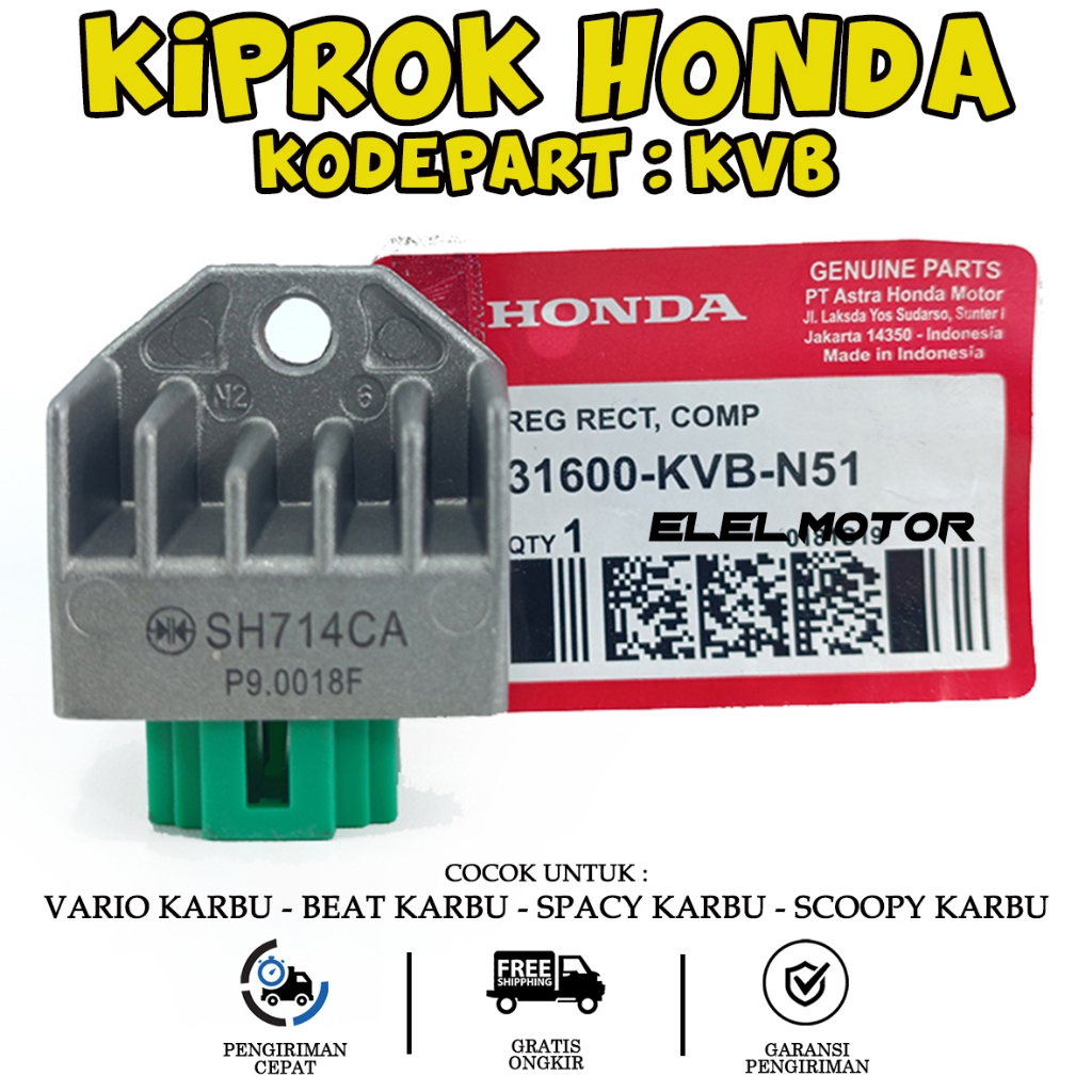 Kiprok (Regulator) Honda Beat Karbu, Vario Karbu, Scoopy Karbu Spacy ...