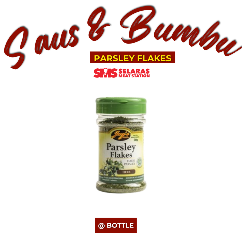 Jay's Kitchen Parsley Flakes Bottle Parsley Leaves 20 grams | Shopee ...
