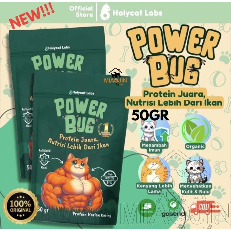 Power BUG - Vitamin Cat & Dog High Protein Nutrition Cat Dog ...