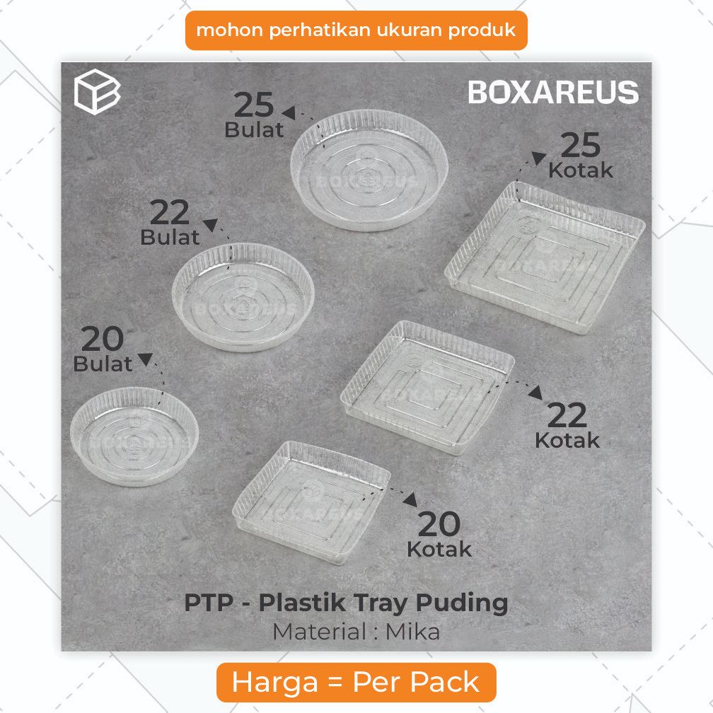 Mika Pudding Base Plastic Tray Agar Cake Coaster | PTP (50pc) | Shopee ...