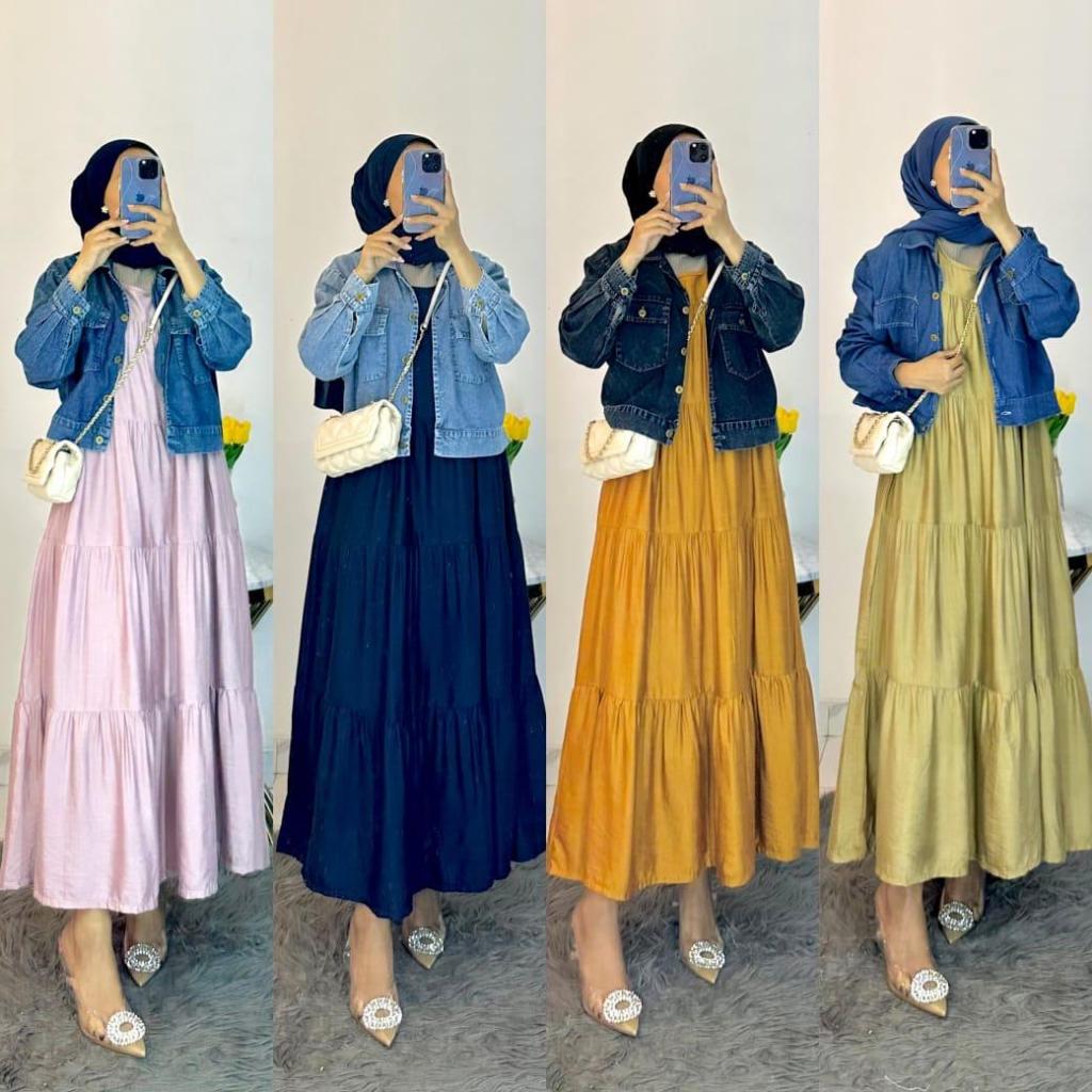 Kanza SET 2IN1 - INER LINEN OUTER JEANS DENIM (INER&OUTER) | Shopee ...