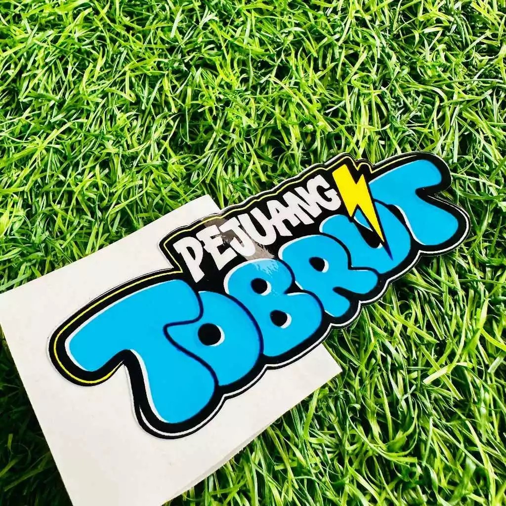 Tobrut Warrior Sticker 10cm x 4cm: Glossy & Hologram Vinyil With ...