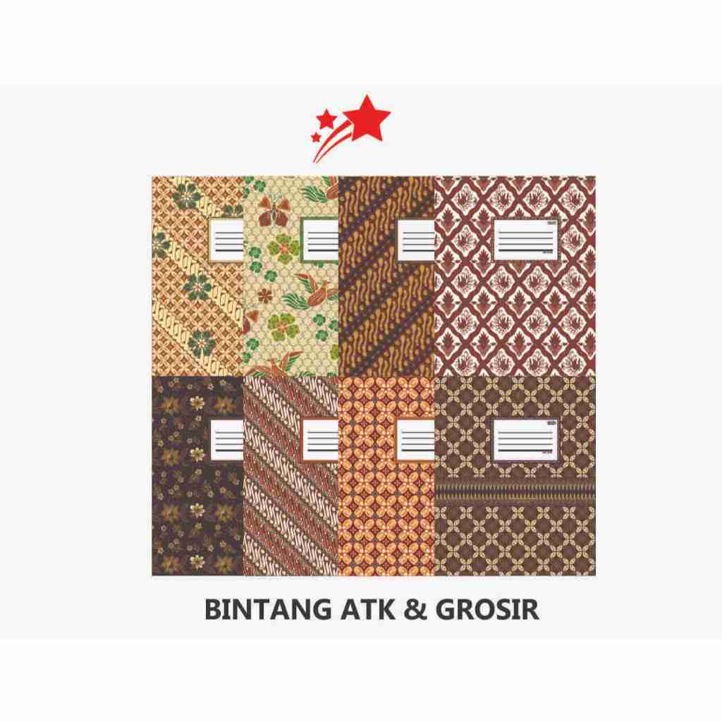 Bintang Stop Batik Map // Batik Map Folio Size // 1Pack Contains 10pcs ...