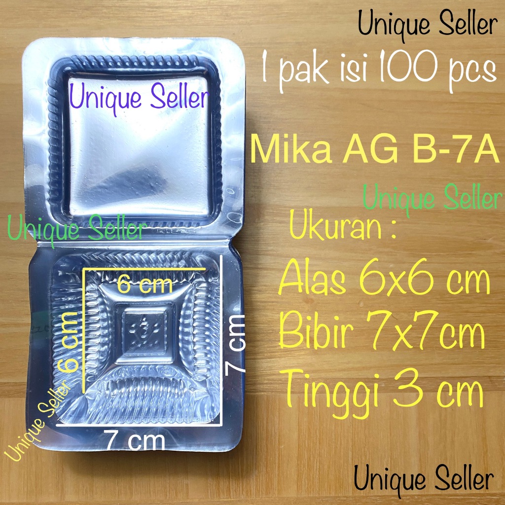 [Contains 100] Mika AG 7A Thick 7 A Uk 7 cm / Tray Mika Cake Box Putu ...