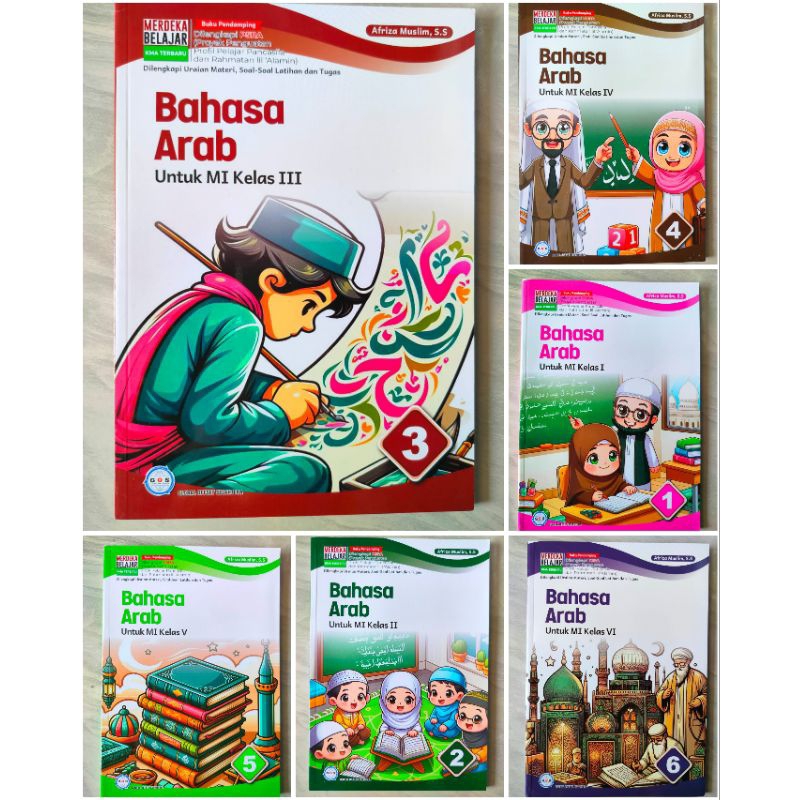 Mi Arabic Language Merdeka Curriculum class 1,2,3,4,5,6 Packet Book ...