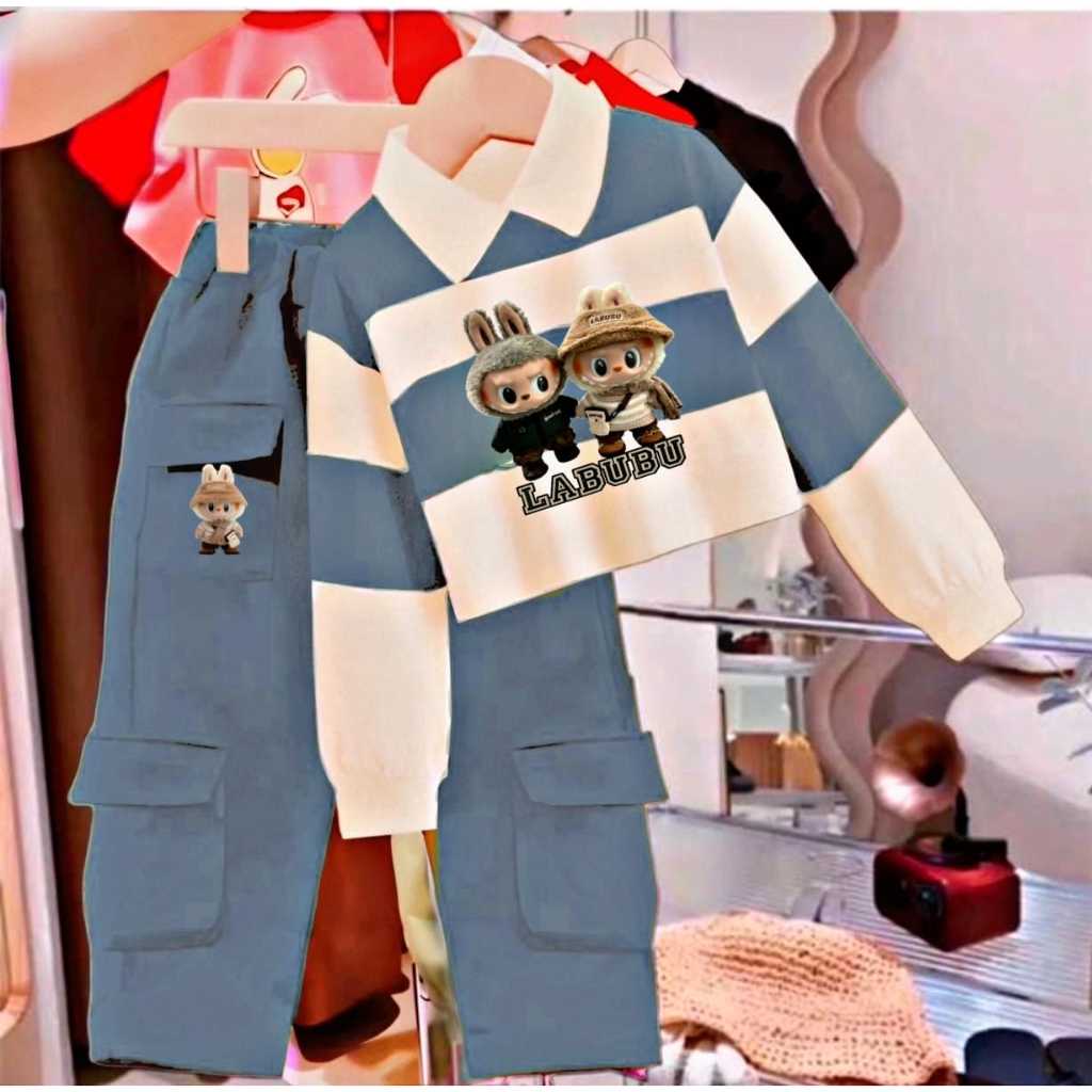 LABUBU STRIPE SET FOR CHILDREN 1-12 YEARS / ONE SET FOR NEWEST GIRLS ...