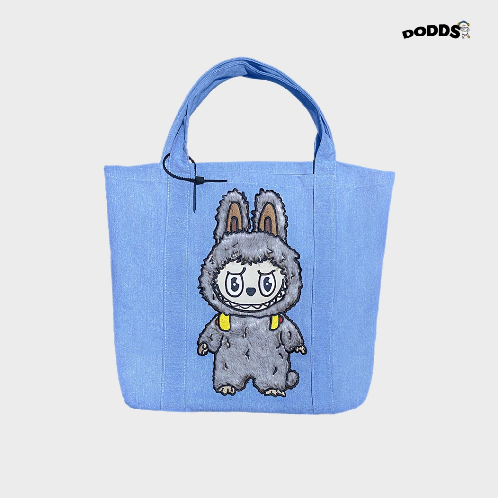 Donds TOTE BAG Labubu Jeans - Labubu Light Blue Denim BAG | Shopee Malaysia