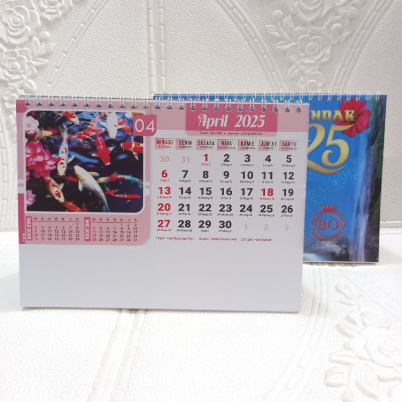Koi Fish Standard Table/Sitting Calendar 2025 | Shopee Malaysia
