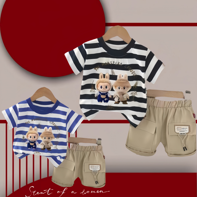 KATUN Suits for boys aged 1-5 years/children's cotton clothes | Shopee ...