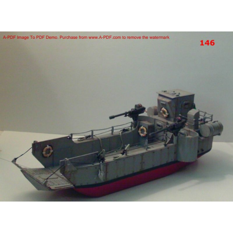 Imperial Landing craft papercraft pattern sheet scale 60 (3OP-B22 ...