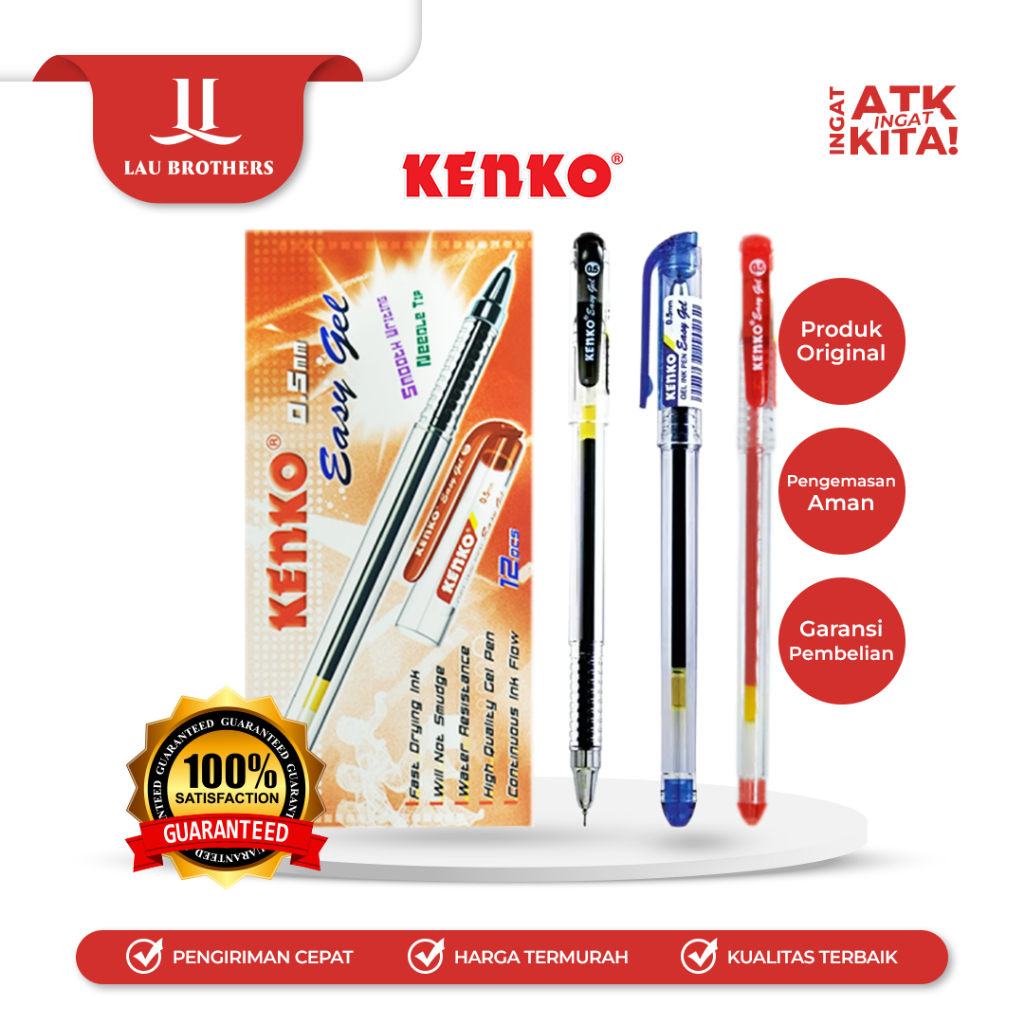KENKO GEL PEN/ EASY GEL PEN (1LSN/ 12PCS) | Shopee Malaysia