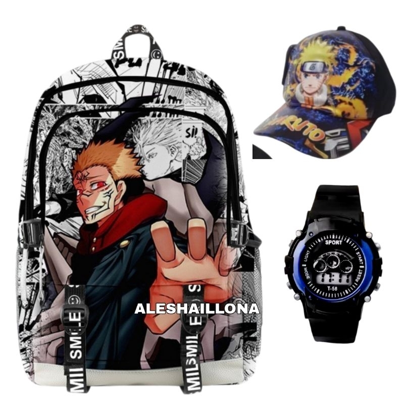 Naruto character backpack, elementary school, middle school, high ...