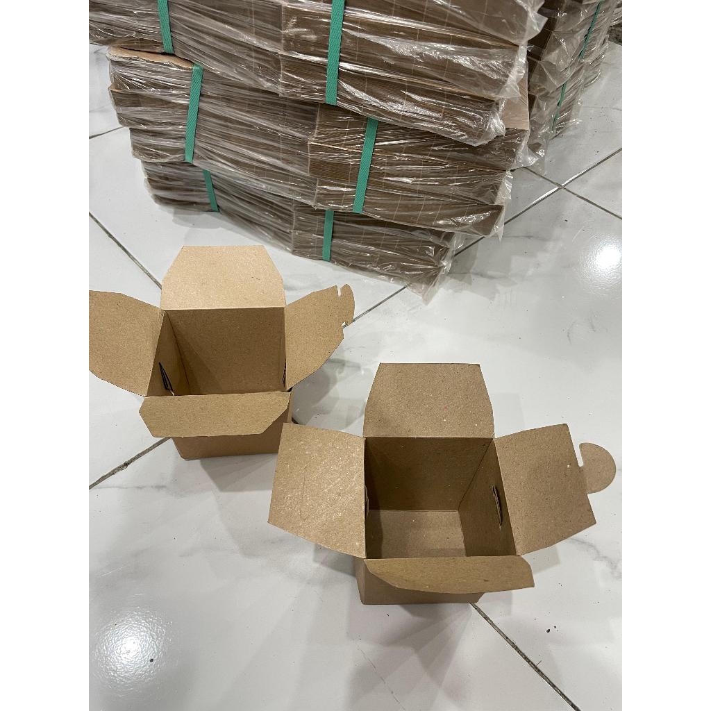 (ECER 10 PCS) Food Pail Kraft Medium Large 290gsm / Rice Box Kraft ...