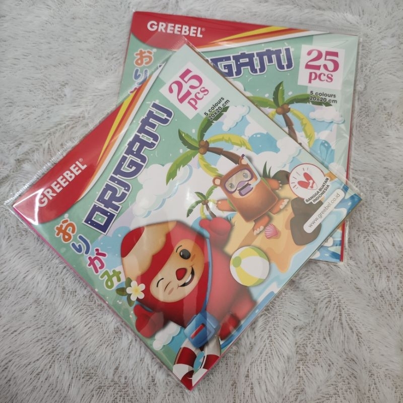 Greebel Origami Folding Paper/Craft Paper 5 Colors Contents 25 Sheets ...