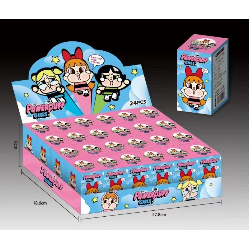 GANTUNGAN Keychain Blind Box The Power Puff Girls Cry Baby Figure Gift ...