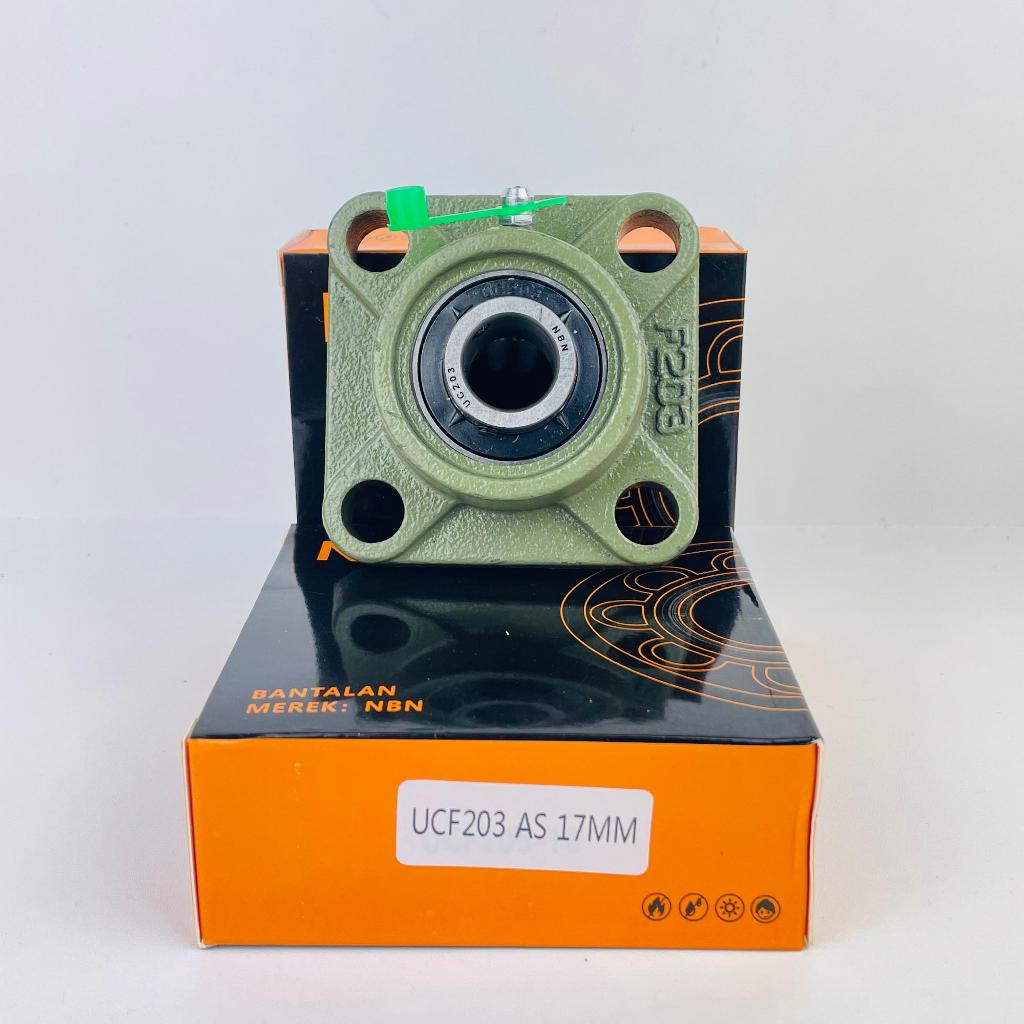 Bearing UCF 203 AS 17MM Pillow Block BEARING AS 17 mm NBN Official Original | Shopee Malaysia