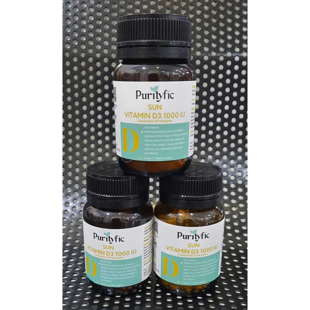 Purity Sun VITAMIN D3 1000 IU / VITAMIN D3 1000IU contains 90 tablets ...