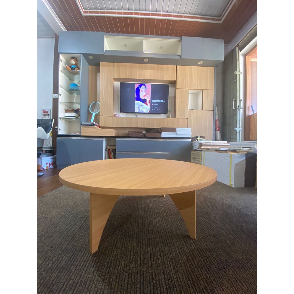 Round Lesehan Table / Relaxing Table / Study Table / Work Desk Diameter ...
