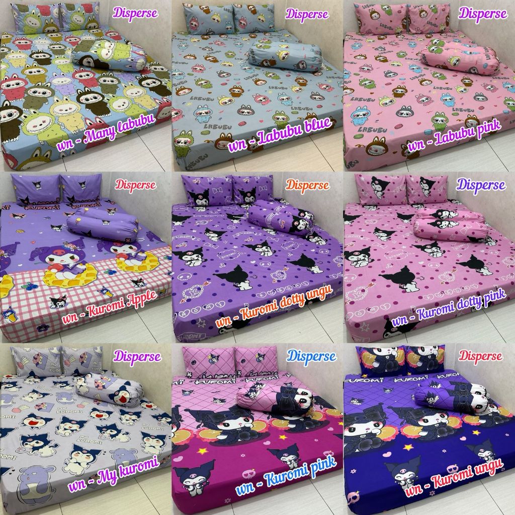 Promo12.12 KUROMI LABUBU motif Matching sarban sargul children's motif ...