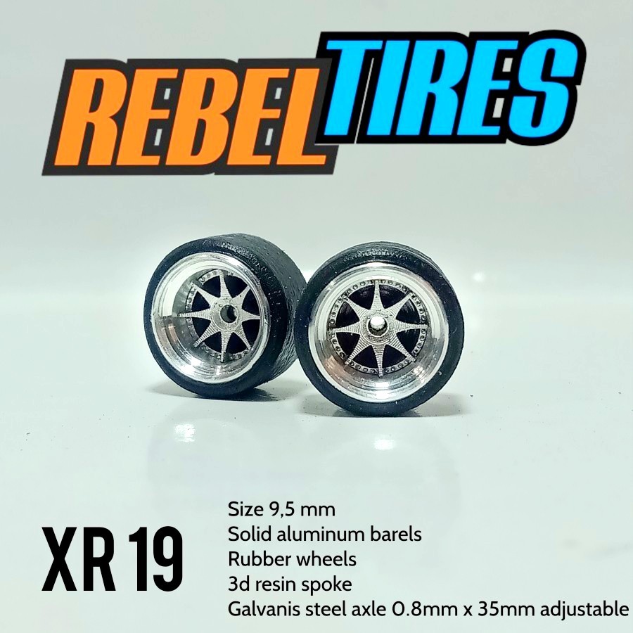 Rubber Tires XR19 10mm Diecast 64 Rebel Tires FULL ALOY | Shopee Malaysia