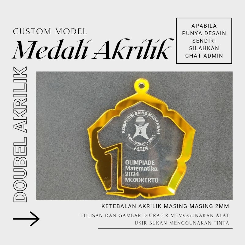 Custom Acrylic Medals / Championship Medals / Graduation Medals ...